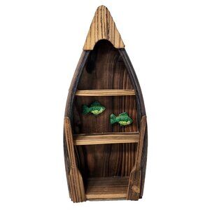 Vintage | Accents | Vintage Wood Fishing Boat Display Shelf Wall ...
